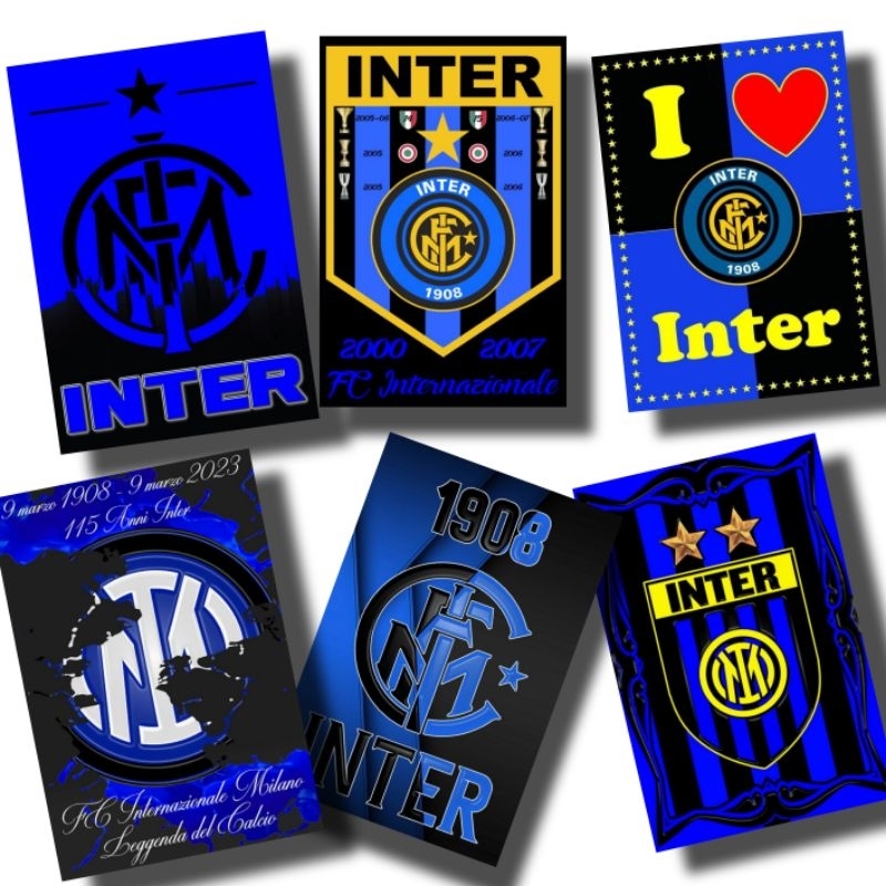 Jual Poster dinding Inter Milan ukuran A4 tinggi 29cm lebar 21cm ...