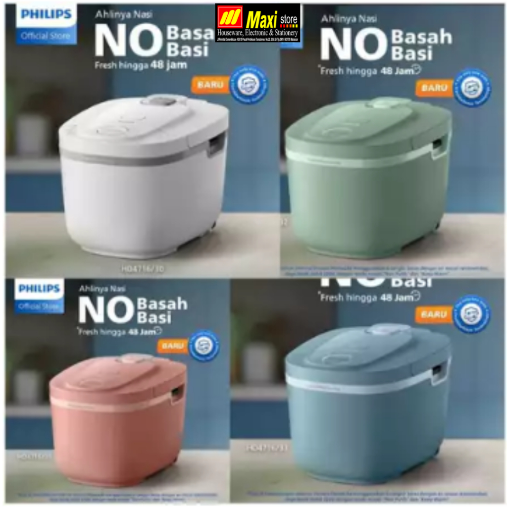 Jual PHILIPS Digital Rice Cooker Magic Com HD-4716 - Maxistore | Shopee ...