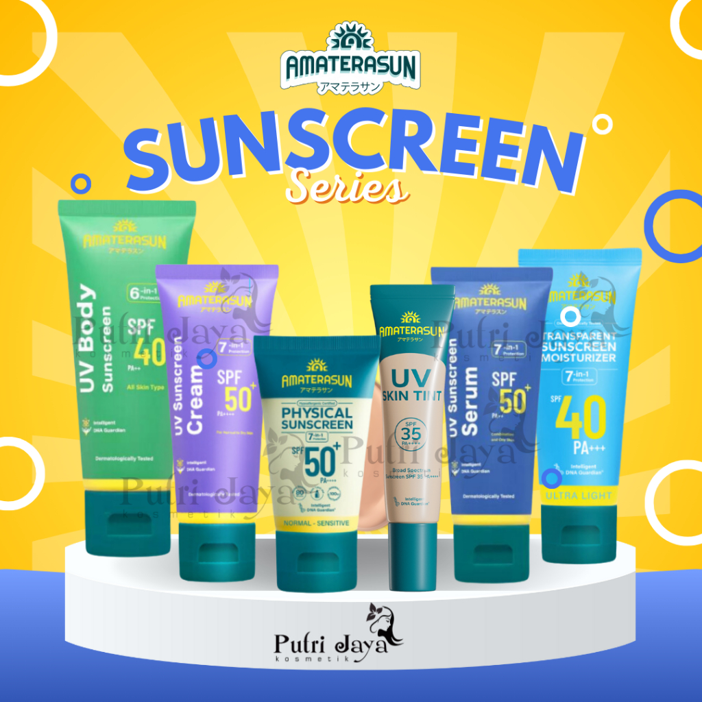 Jual AMATERASUN UV Sunscreen | Body SPF40 / Serum SPF50 50gr / Skin ...