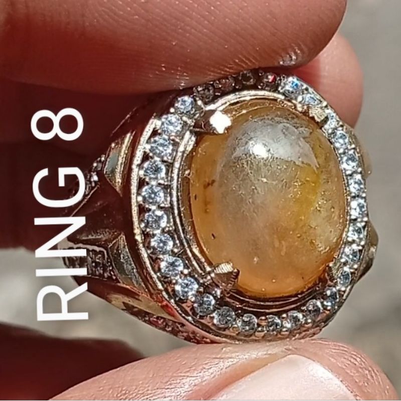 Jual CINCIN BATU PERMATA YELLOW SAFIR SAPHIRE SAPPHIRE YAKUT batu ...