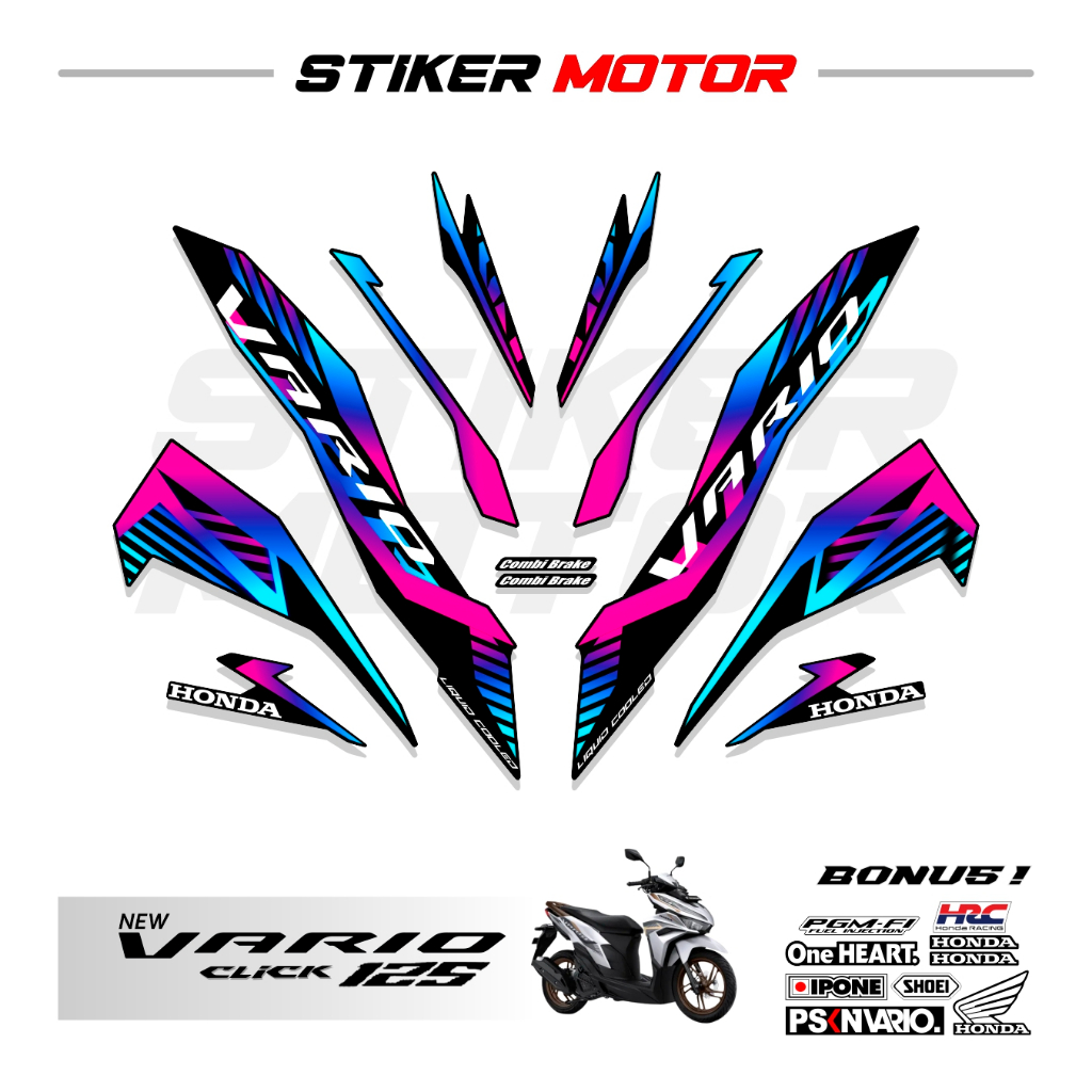 Jual VR803 Striping Stiker Setriping Sticker LIs Vario 125 New 2023 ...