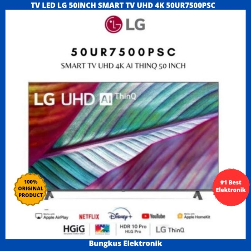 Jual TV LED LG 50INCH SMART TV UHD 4K 50UR7500PSC TV LG 50 INCH | Shopee Indonesia