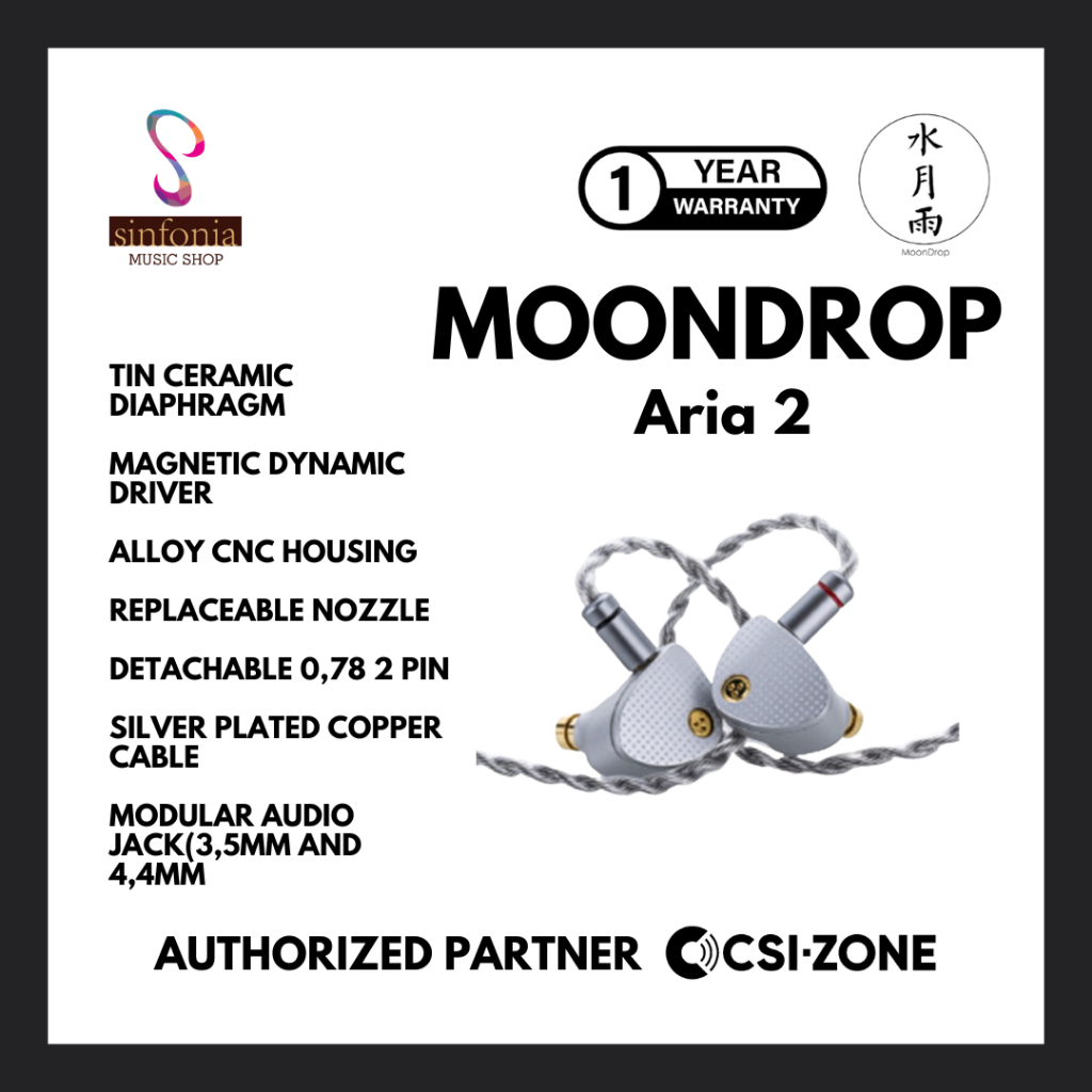 Jual Moondrop Aria 2 / Aria II Ceramic Diaphragm Driver In Ear Monitor ...