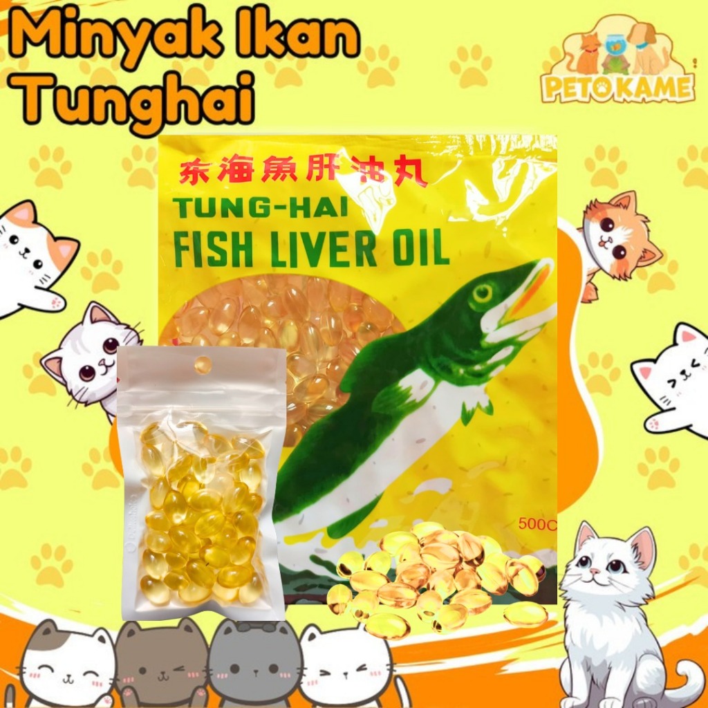 Jual Minyak Ikan Tung Hai Fish Liver Oil Repack 100 & 50 Kapsul Tunghai ...