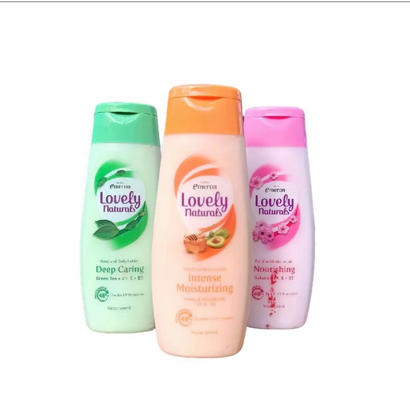 Jual EMERON LOVELY NATURAL HAND AND BODY LOTION 200ML | Shopee Indonesia