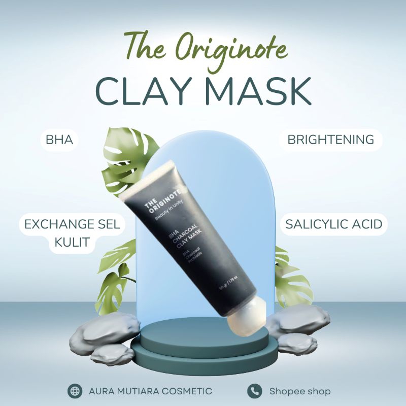 Jual BHA Charcoal Clay Mask - Originote, Masker Wajah | Shopee Indonesia