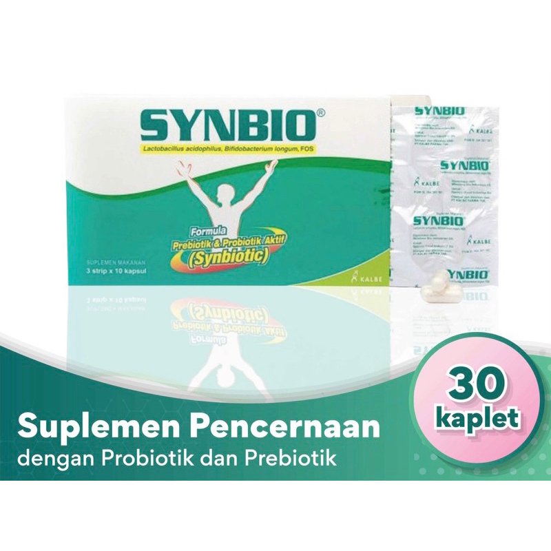 Jual Synbio 30 Kapsul Suplemen Probiotik dan Prebiotik Dewasa | Shopee ...