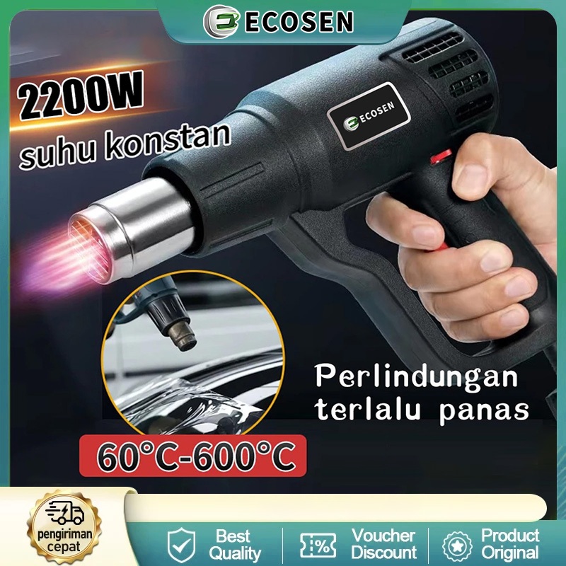 Jual ECOSEN Air Hot Gun 2000W Heat Gun 220V H&L Pro Senapan Panas ...