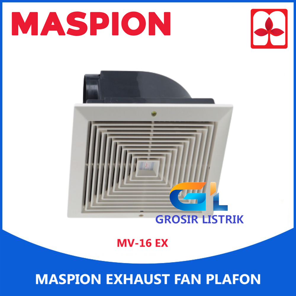 Jual MASPION Exhaust Fan Ceiling MV-16 EX - Kipas Ventilasi Plafon MV 16 Ventilating Original ...