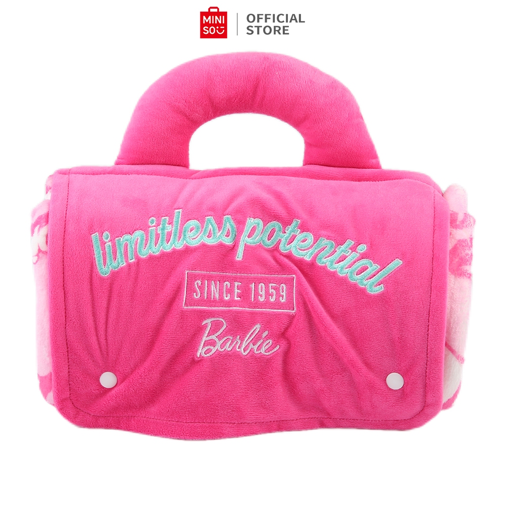 Jual MMiniso X Barbie Shining Collection Selimut Lipat Foldable Hooked ...