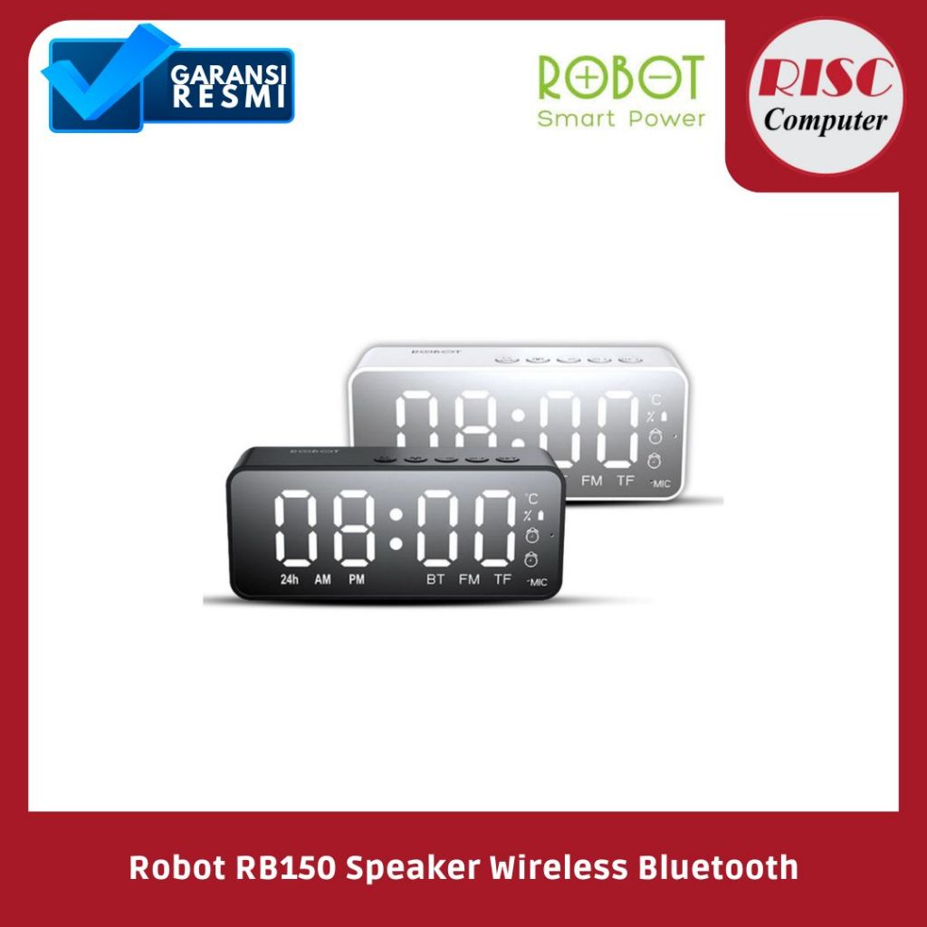 Jual Speaker Wireless Bluetooth Robot RB150 With Alarm | Shopee Indonesia