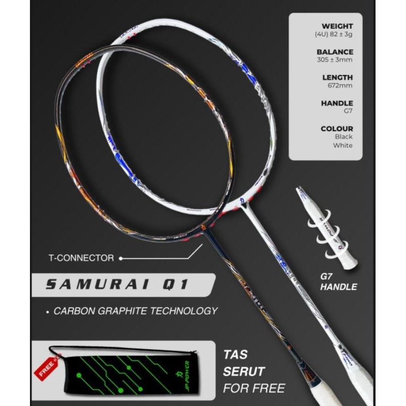 Jual RAKET JP POWER SAMURAI Q1 ORIGINAL | Shopee Indonesia