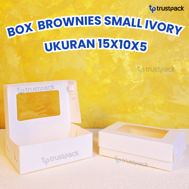 Jual Dus Brownies Small 15x10x5 Box Kraft Snack Roti Cookies Bronis Dus ...