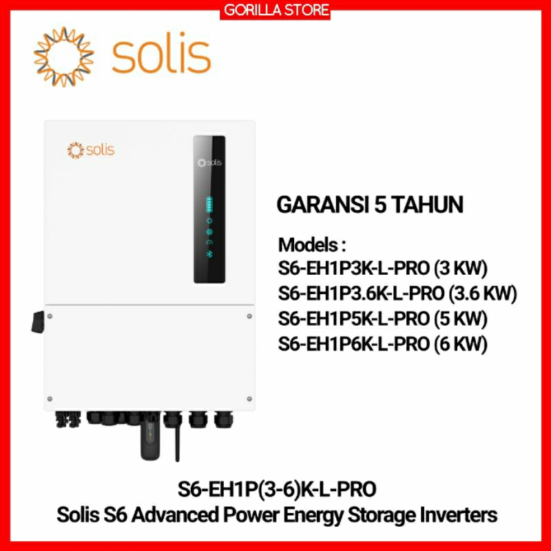 Jual Solis S6 Advanced Power Energy Storage Inverter S6-EH1P(3-6)K-L ...