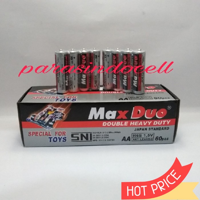 Jual Baterai Mainan Max duo - baterai standar japan | Shopee Indonesia