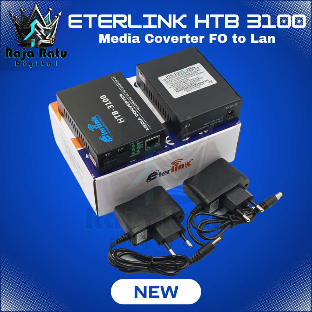 Jual Eterlink HTB-3100 Fiber Optic Media Converter Netlink10/100Mbps ...