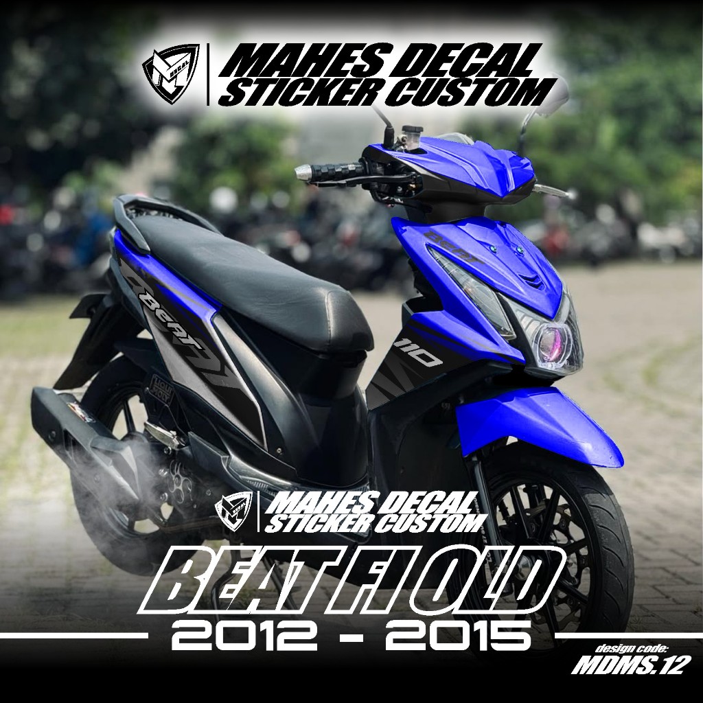 Jual (COD) Decal Stiker Honda Beat Fi 2012 2013 2014 2015 2016 Full ...