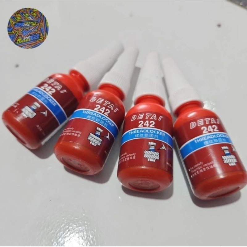 Jual lem baut stainless titanium detai 242 threadlocker 10ml | Shopee ...