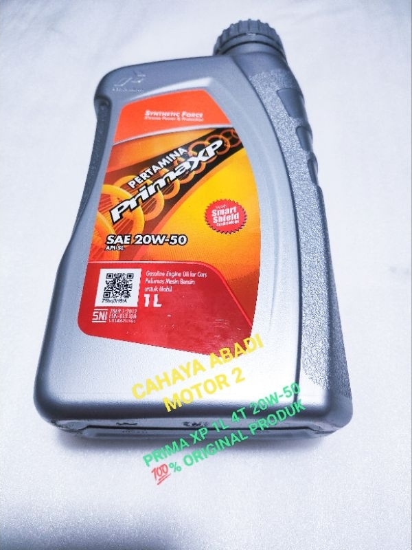 Jual OLI MESIN PRIMA XP 1L 4T 20W-50 ORIGINAL PRODUK | Shopee Indonesia