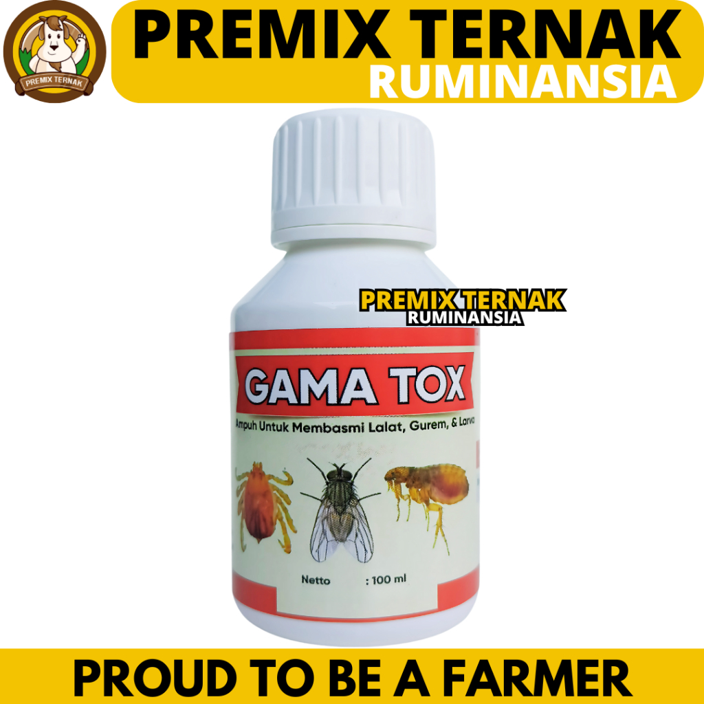 Jual Obat Lalat Sapi GAMA TOX 100ML - Obat Pembasmi Lalat Gurem Kutu ...