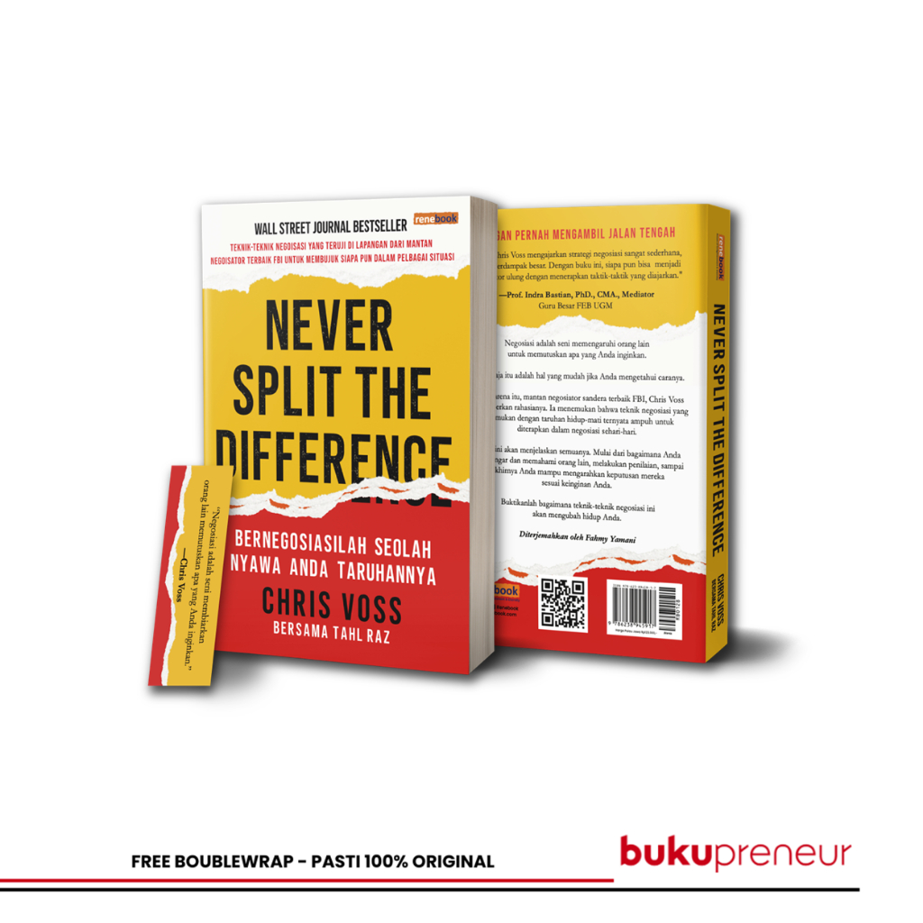 Jual Bukupreneur - Never Split the Difference - Chris Voss & Tahl Raz | Shopee Indonesia