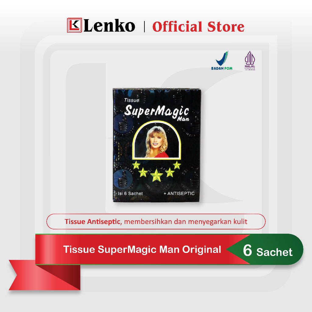 Jual Tissue SuperMagic Man Original (6 Sachet) | Shopee Indonesia