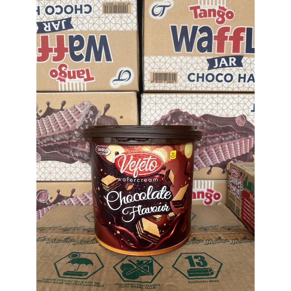 Jual veritop wafer cream 290 gram 1 dus isi 6 toples | Shopee Indonesia