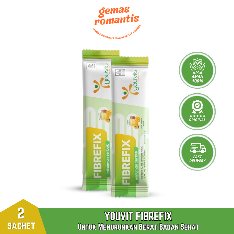 Jual Youvit Fiber FibreFix Drink 2 Sachet 14Hari - Untuk Menurunkan ...