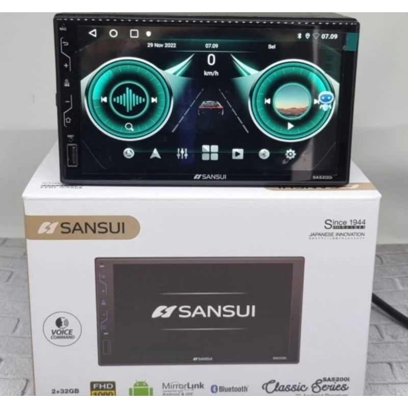 Jual Head unit android sansui car play ram 2/32 GB ukuran 7" | Shopee ...