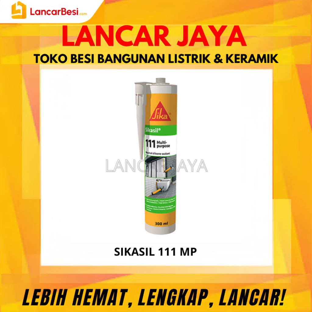 Jual Sikasil 111 MP ( White, Grey, Black, Transparant ) | Shopee Indonesia