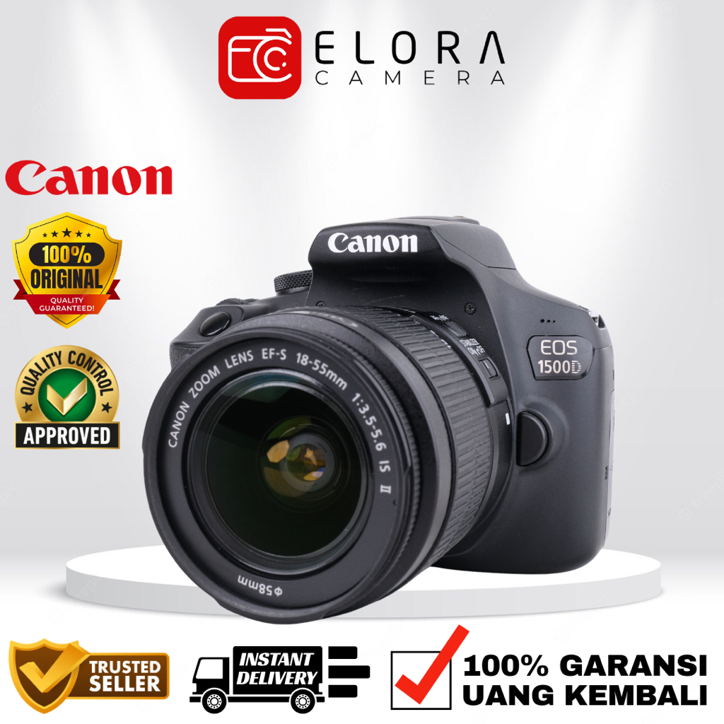 Jual Canon 1500D Kit 18-55mm / Kamera DSLR Canon 1500 D Kit 18-55 mm ...