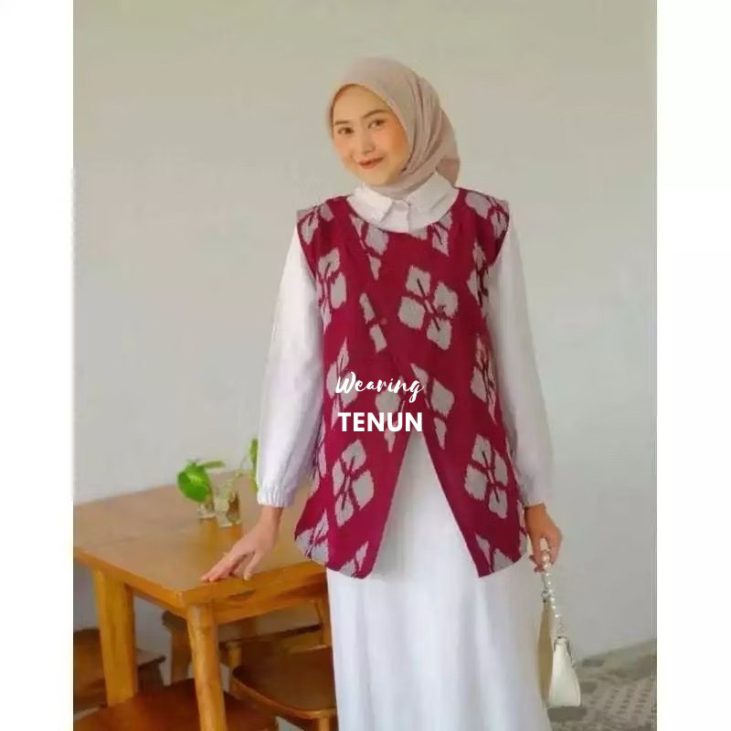 Jual VEST BATIK TRISTA, BAJU BATIK WANITA, VEST WANITA, ROMPI TENUN ...