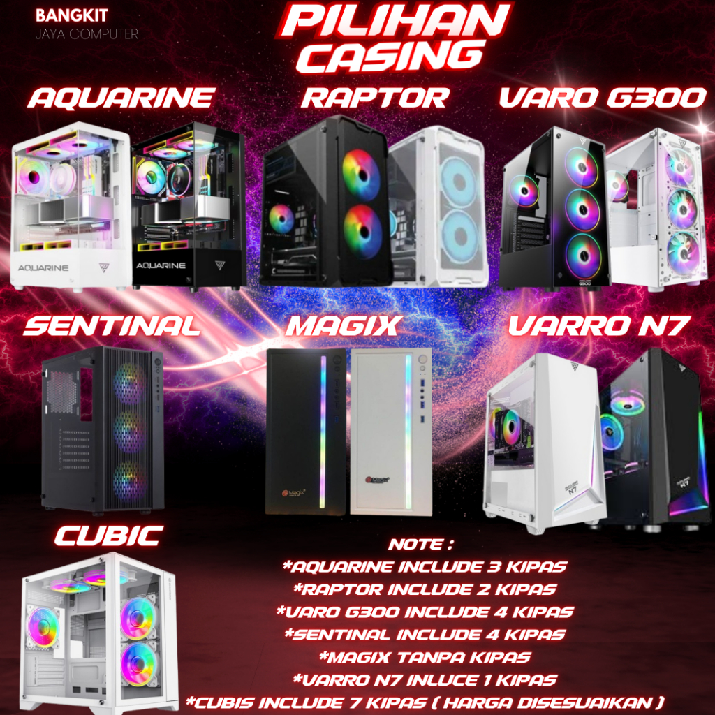 Jual PC Gaming Editing Core i5 12400F | DDR4 16GB | HDD 1 TB - SSD NVME 512 | RTX 3050 | Shopee ...