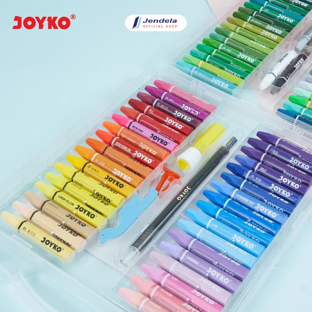 Jual Oil Pastel Crayon Joyko 12 18 & 24 Warna OP-S Art Crayon Pastel ...
