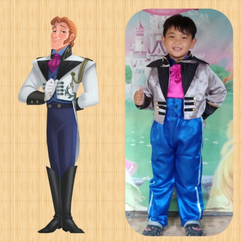 Jual Prince Hans from Frozen Costume | Disney Prince Costume | Shopee ...