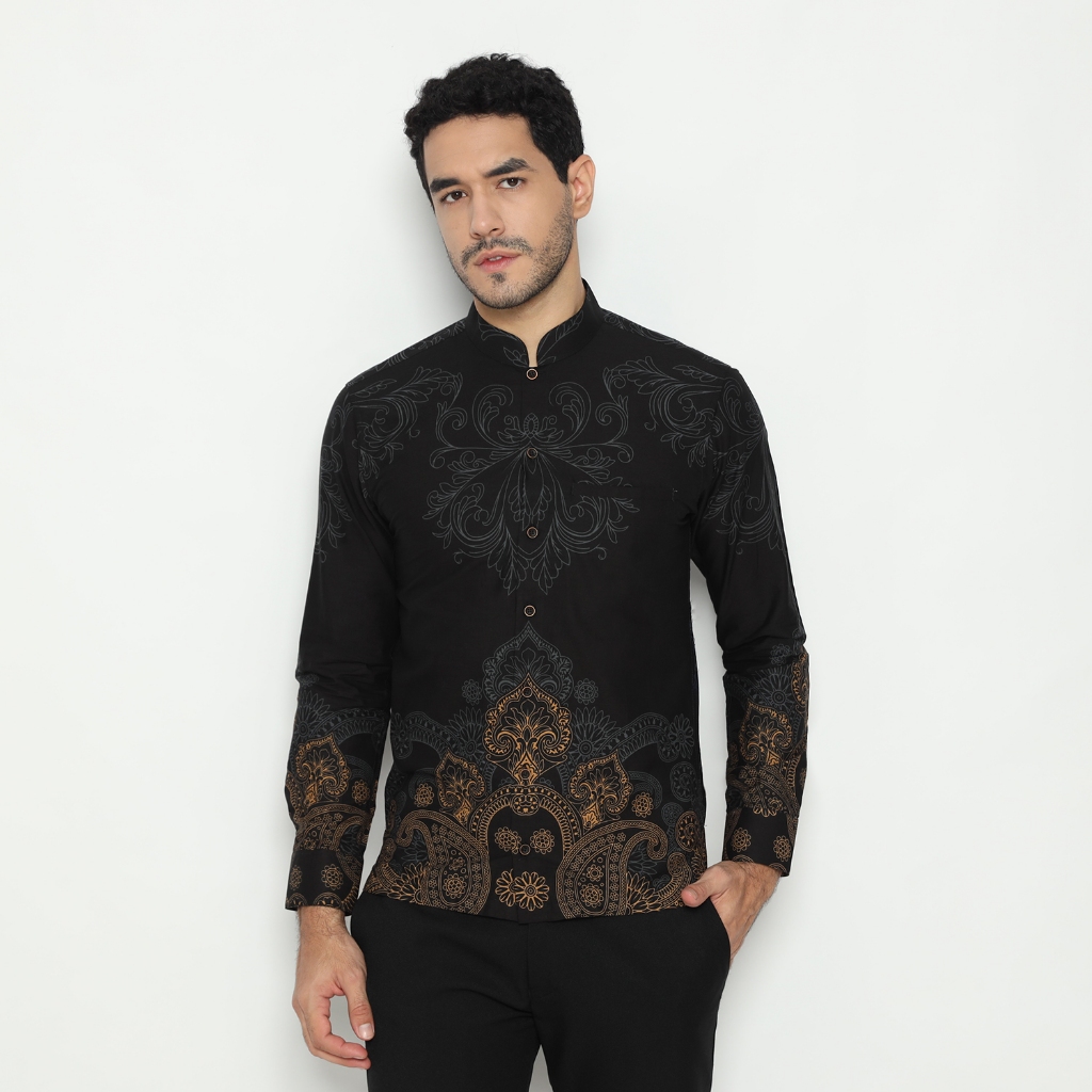Jual LUIGI RICCIO Kemeja Koko Batik Pria Fashion Kurta Muslim Sun Gold ...