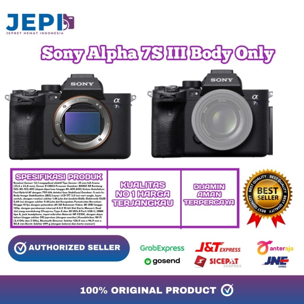 Jual Sony Alpha 7S III Body Only | Shopee Indonesia