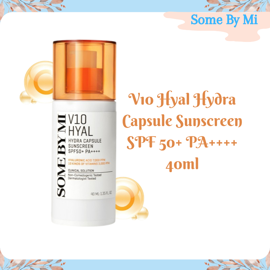Jual Some By Mi V10 Hyal Hydra Capsule Sunscreen SPF 50+ PA++++ 40ml ...