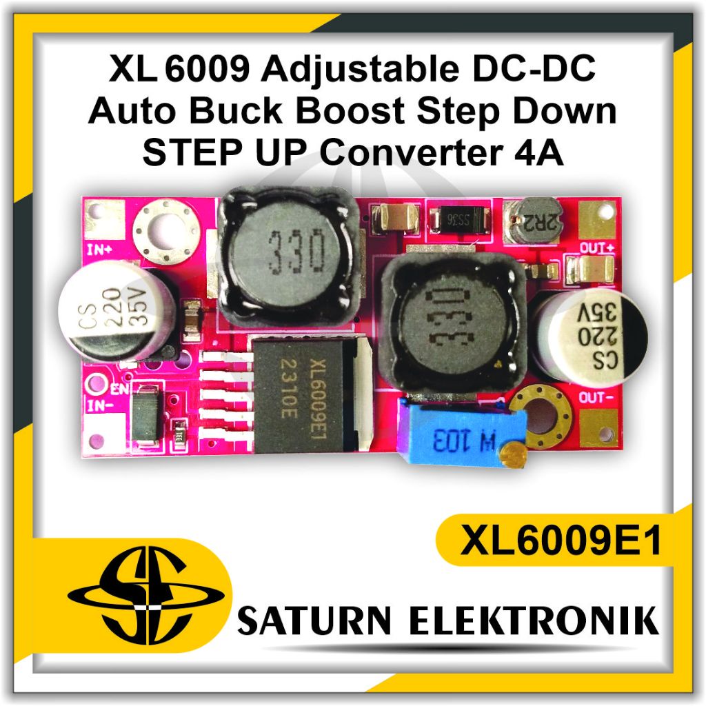 Jual XL6009 Auto Buck Boost Adjustable DC Step Up Down Converter 1.25V-35V | Shopee Indonesia