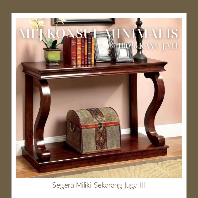 Jual console table meja konsul hias minimalis kayu jati / furniture ...