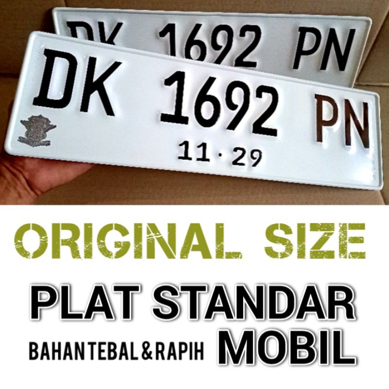 Jual PLAT NOMOR MOBIL UKURAN STANDAR TERBARU | Shopee Indonesia