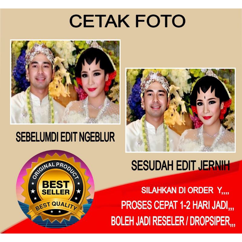 Jual CETAK FOTO 3R, 4R 8R, FULLL PROSES CEPAT | Shopee Indonesia
