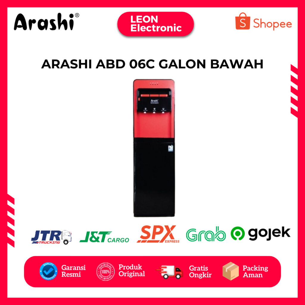 Jual [Instant] ARASHI Dispenser Bottom Water Dispenser Air ABD 06C Hot ...