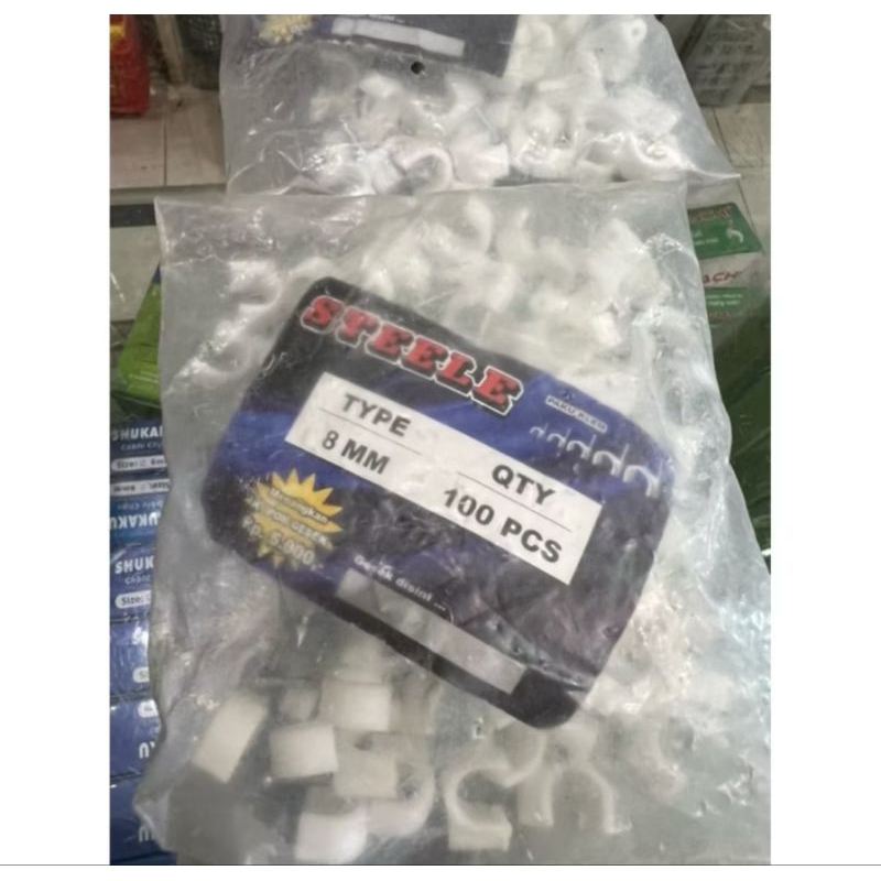 Jual Paku Klem Paku Kabel Sadel STEELE No 8 isi 100pcs | Shopee Indonesia