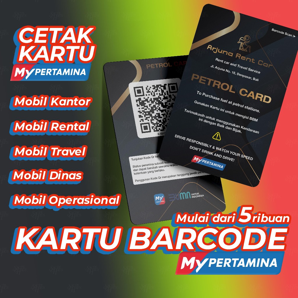 Jual BIKIN BARCODE PERTAMINA MOBIL KANTOR MOBIL OPERASIONAL MOBIL ...