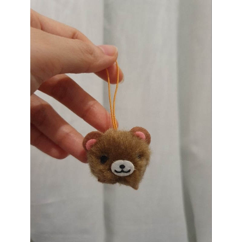 Jual Keychain Phone Strap Upil Kepala Beruang Coklat | Shopee Indonesia