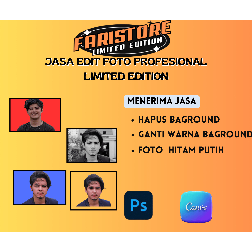 Jual Jasa Edit Foto/Hapus BG /Edit Ubah Warna BG /Edit Hitam Putih ...