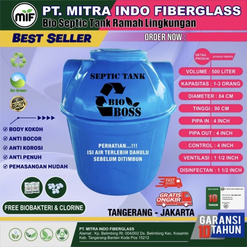 Jual septic tank 500 liter.Biotech,Biofil,Biotank,Bioboss | Shopee ...