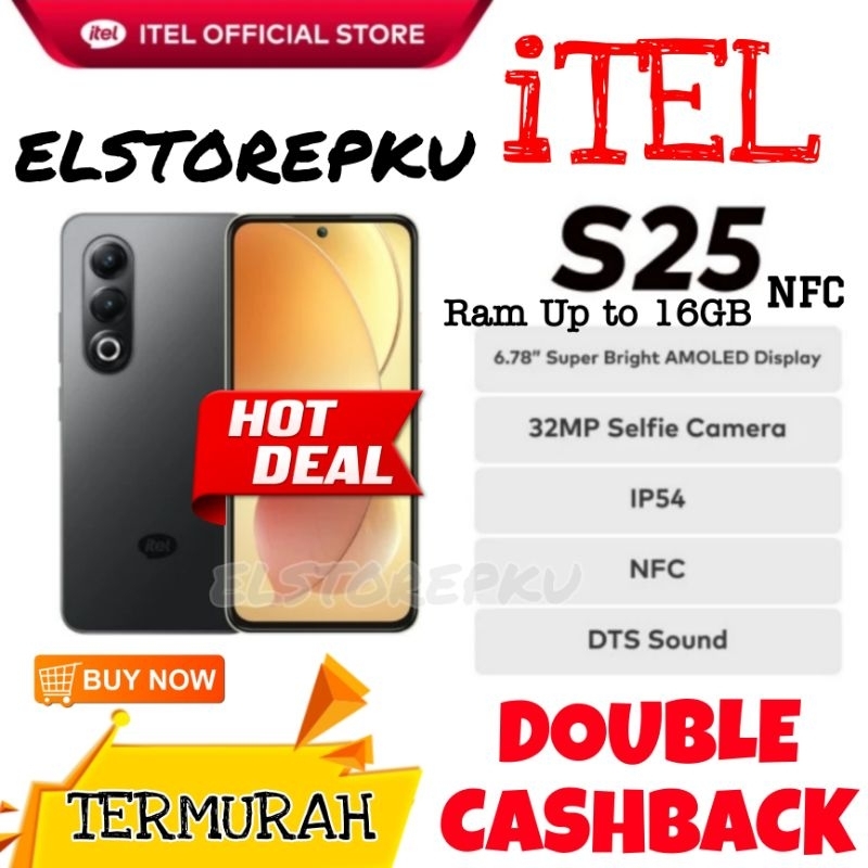 Jual iTEL S25 NFC RAM 8+8/128GB - 6.78"FHD Amoled 120hz - Super Bright ...