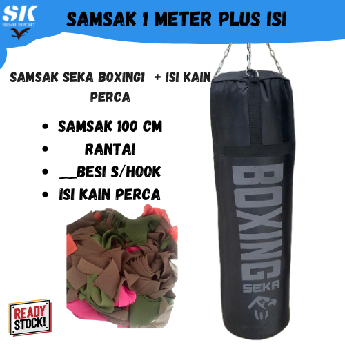 Jual SAMSAK+ISI - SamsakTinju SEKA BOXING Gantung 100 cm plus isi kain ...